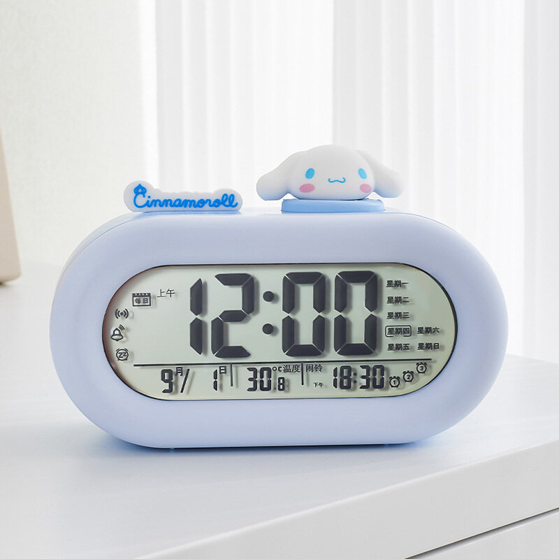 Оригинальные электронные будильники Sanrio для сезона возвращения в школу, специально разработанные для общежитий старшеклассников, умные будильники для пробуждения