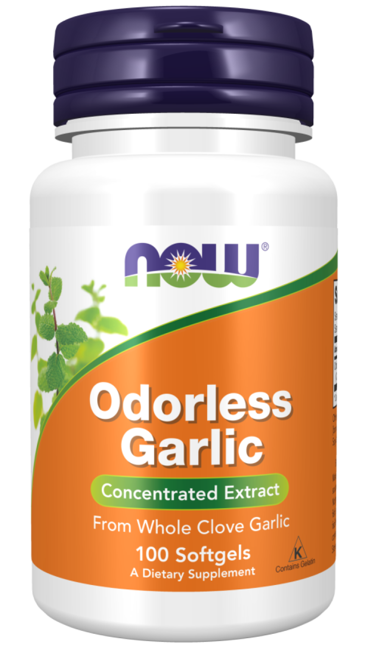NOW FOODS Odorless Garlic (Чеснок без запаха) 100 мягких капсул (Now Foods)