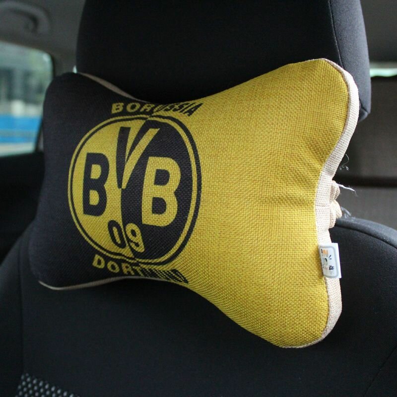 Автомобильный подголовник из память-пены, подушка для шеи, автомобильный интерьерный предмет, подарок для любителей футбола