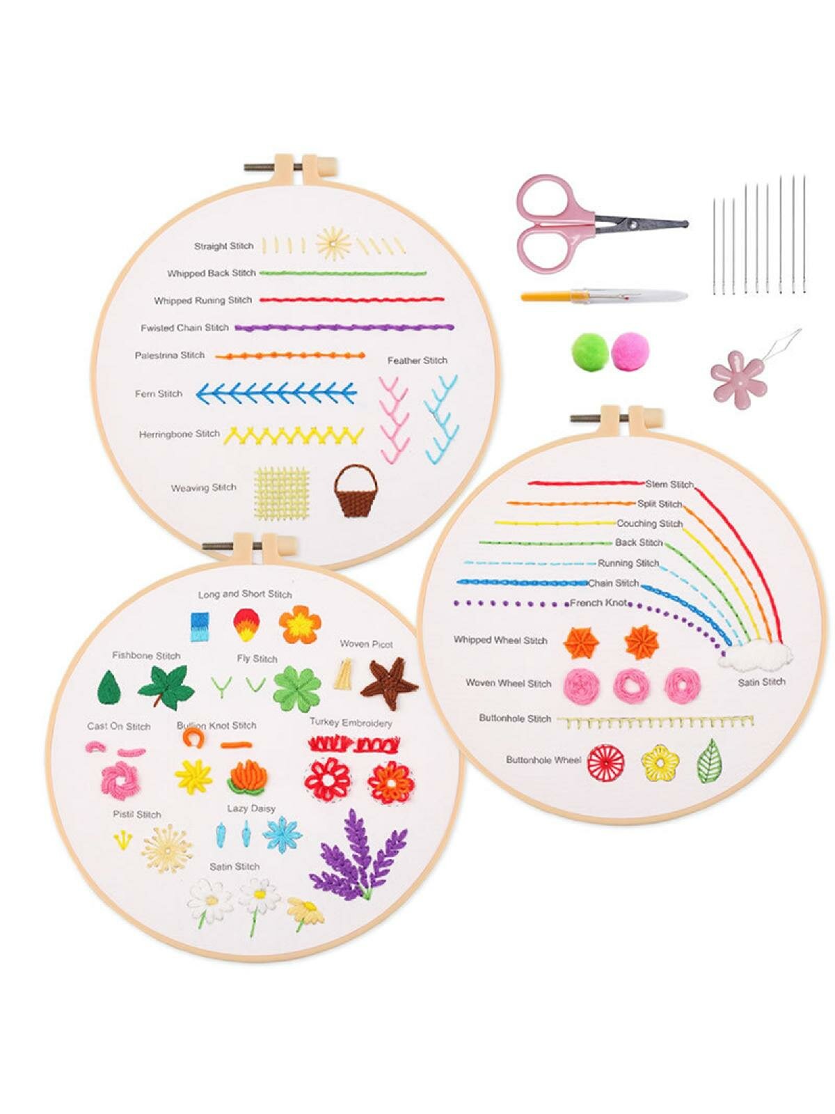 Наборы для вышивания Наборы для вышивания распятием с пяльцами Иглы Threa