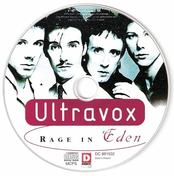 Компакт-диск Ultravox: Rage in Eden (1 CD) — фото 1