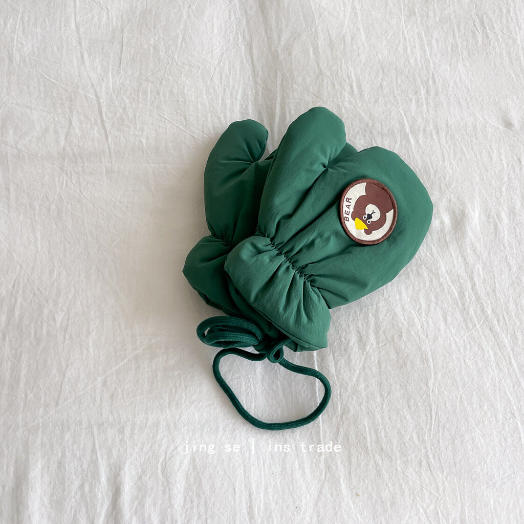 Зимние новые детские лыжные перчатки для активного отдыха, утепленные перчатки с флисовой подкладкой, водонепроницаемые, ветрозащитные, теплые велосипедные перчатки