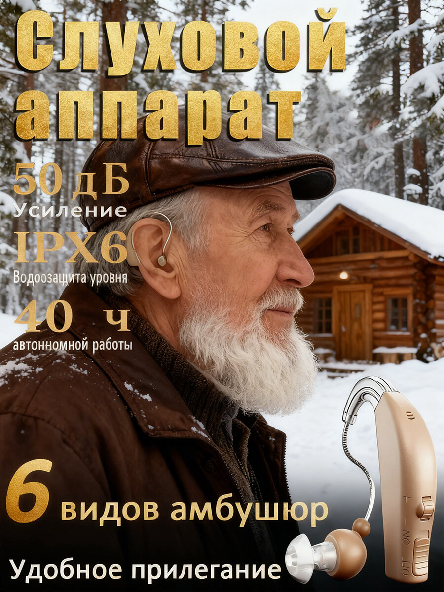 Усилитель слуха на аккумуляторе с функцией Bluetooth, заушный цифровой слуховой аппарат для пожилых с зарядкой type-c