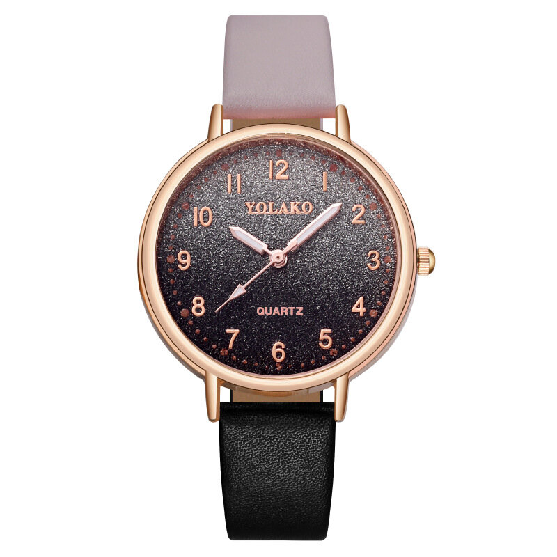 Style Женские часы Модные квадратные с бриллиантами студенческие Кожаный ремешок