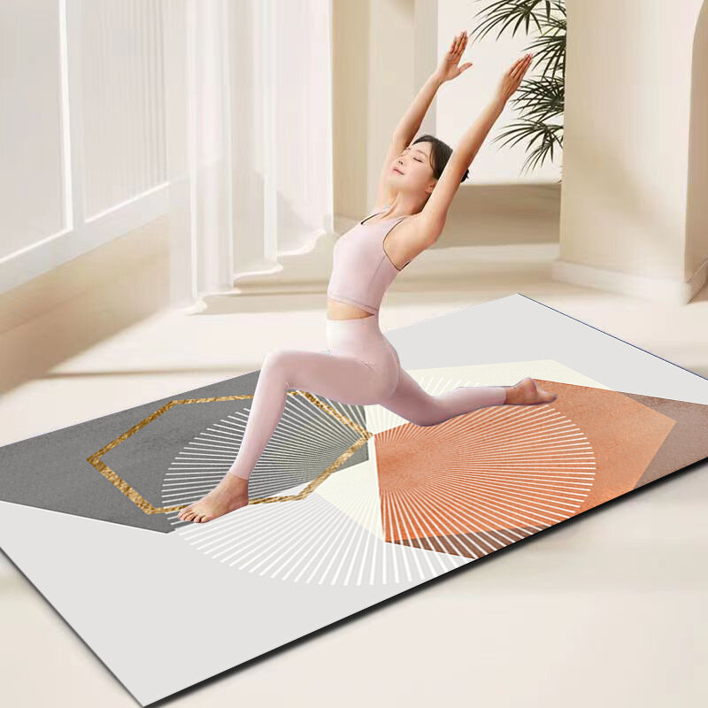 Йога-мат, фитнес-мат, нескользящий, с амортизацией, бесшумный, для прыжков на скакалке, тренировочный мат, домашний коврик для женщин, звукоизоляционный напольный мат