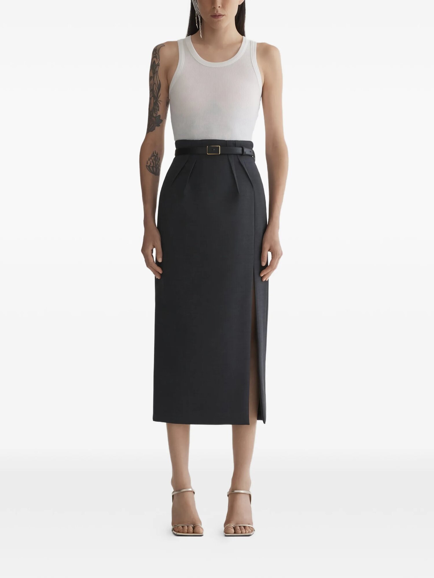 Юбка MUGLER, размер 44, grey — фото 1