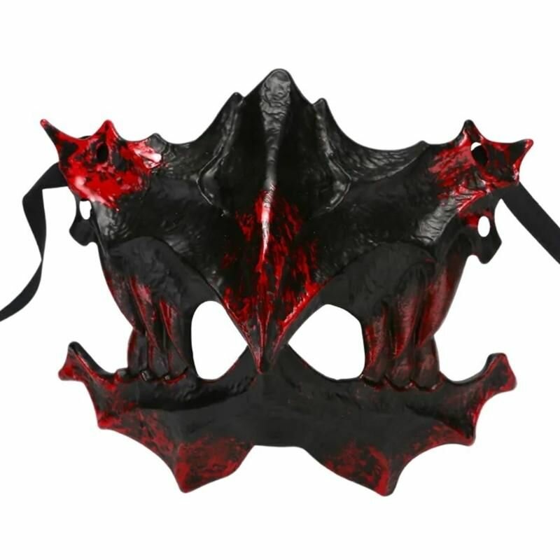 Скелет скелета на Halloween Hallowon Anime Dragon Wolf Decorative Horrors Party, - Истекающий Кровью Черный Тенгу