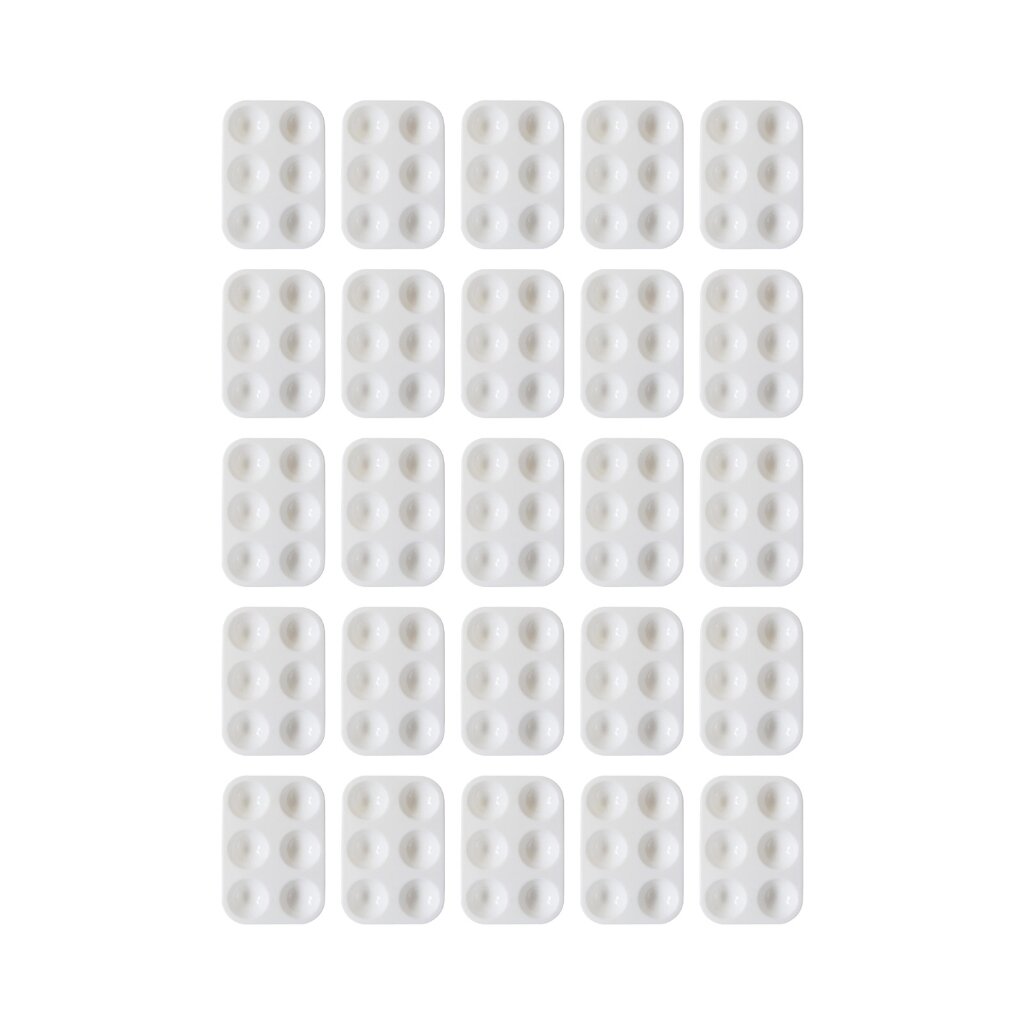 20 Шт Палитра красок Палитра Акварельной Живописи Палитра с 6 Сетками Смешивающая Палитра для Художников Акриловая и Масляная Живопись