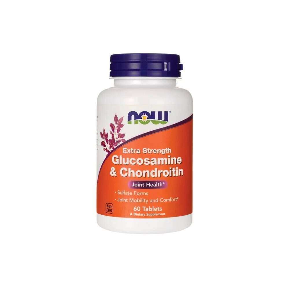 NOW Glucosamine & Chondroitin Extra Strength, 60 таблеток