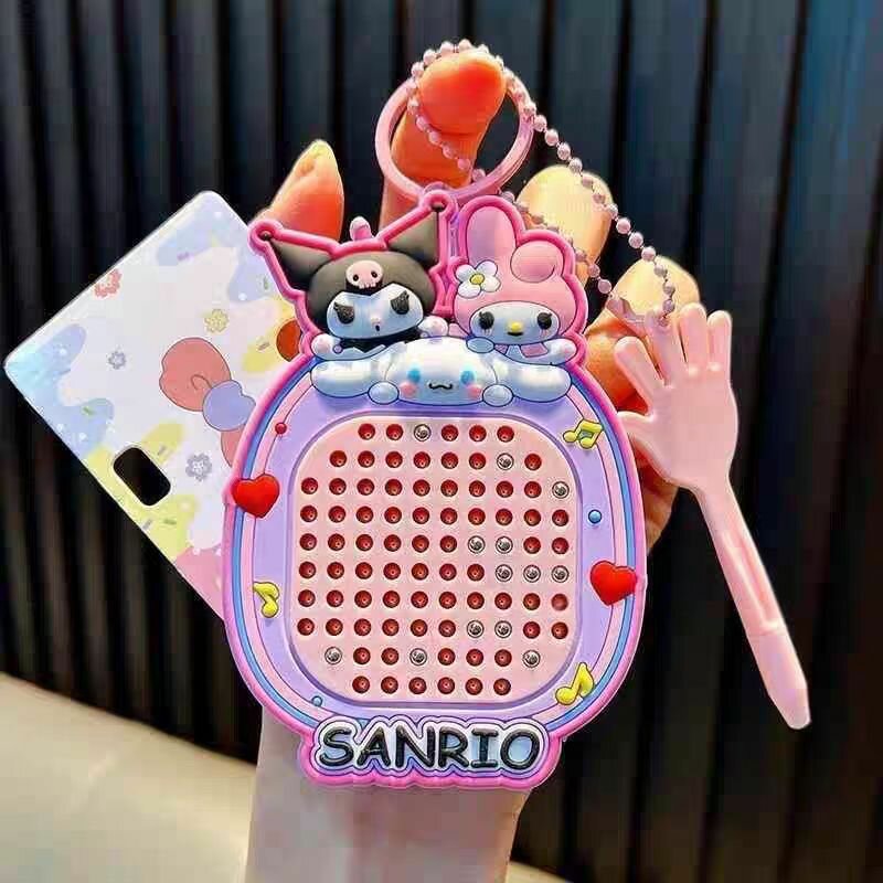 Креативный мультяшный магнитный стальной шарик для рисования, брелок, маленький подвесной рюкзак, антистрессовая магнитная доска для рисования, лабиринтная игрушка оптом