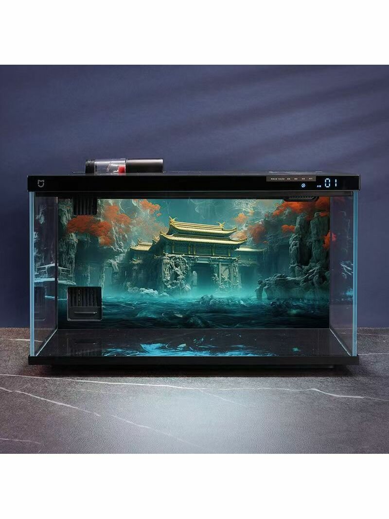 Xiaomi Первое поколение аквариума HD декоративный фон 3D обои, акриловый материал, 22.6*42.5 см