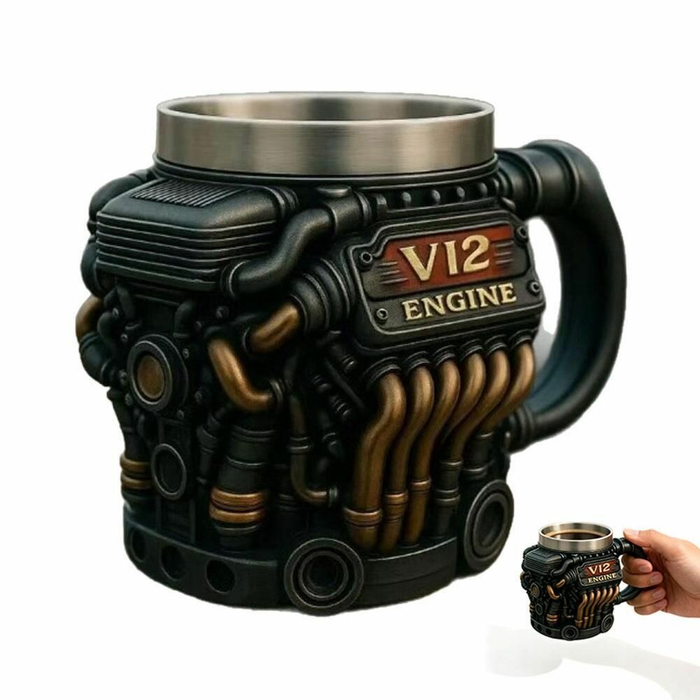 Кружка "Двигатель V12", 1 шт