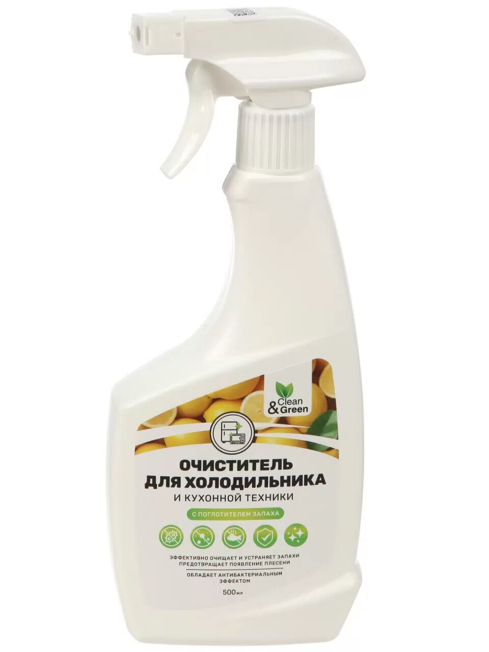 Чистящее средство для холодильника, Clean&Green, спрей, 500 мл, с поглотителем запаха, CG8426