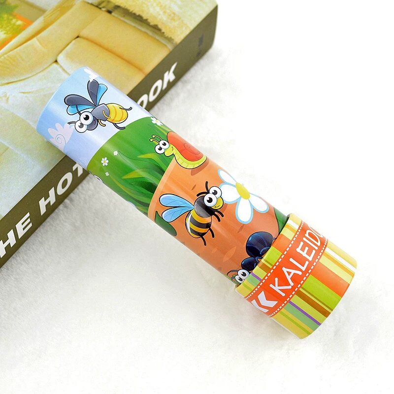 Металлическая банка калейдоскоп, традиционный ностальгический детский научный эксперимент, игрушка, подарок для