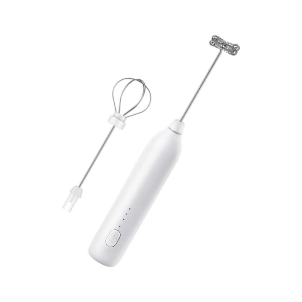 Ручной электрический вспениватель молока, Белый