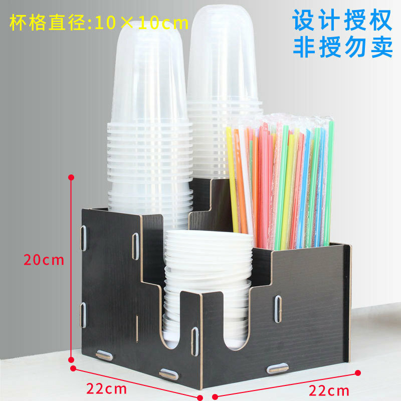 Одноразовый держатель для стаканов, бумажный держатель для стаканов, держатель для стаканов в молочном чайном магазине, настольная стойка для хранения, размещение стаканов Hongna без дерева