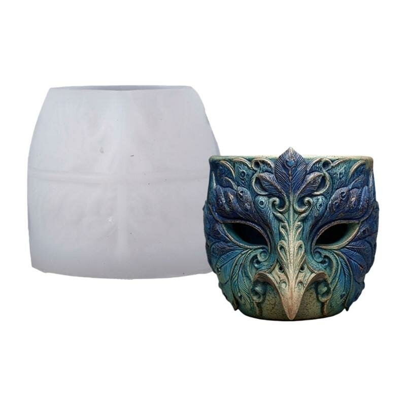 Силиконовая форма-маска птицы для домашнего декора