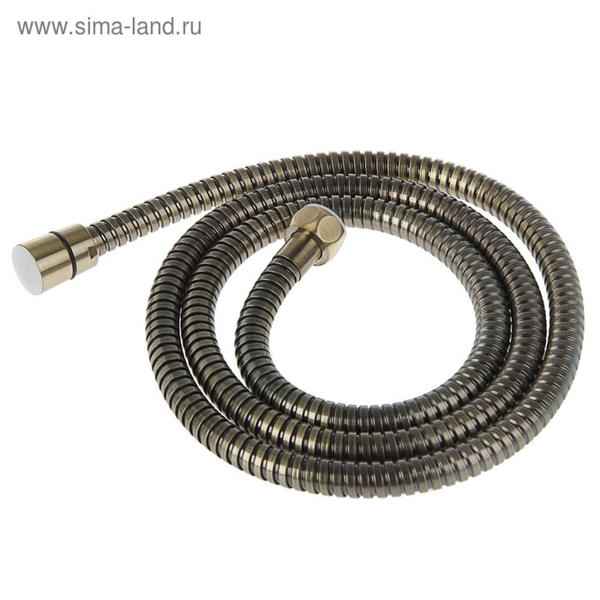 Душевой шланг Accoona A390C, 150 см, латунная гайка, латунный конус, цвет бронза, Имп/Имп