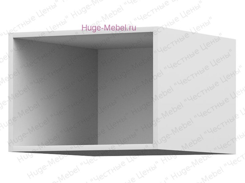 Корпус антресольного кухонного шкафа 400х360 (белый) Huge Mebel . Ширина 400 Высота 358. Кухонные шкафы Без фасада