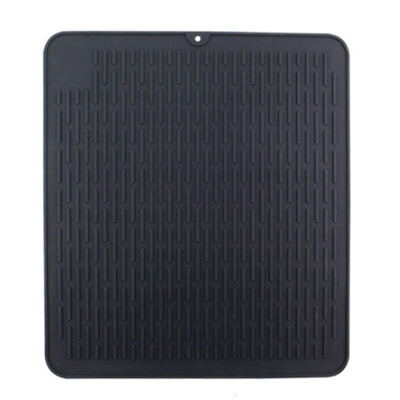 Силиконовый коврик для сушки посуды, Черный