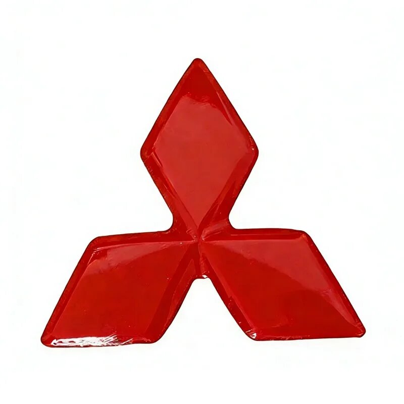 ABS автомобильный руль, центральная наклейка, эмблема, значок для Mitsubishi ASX Красный, 5.5CM