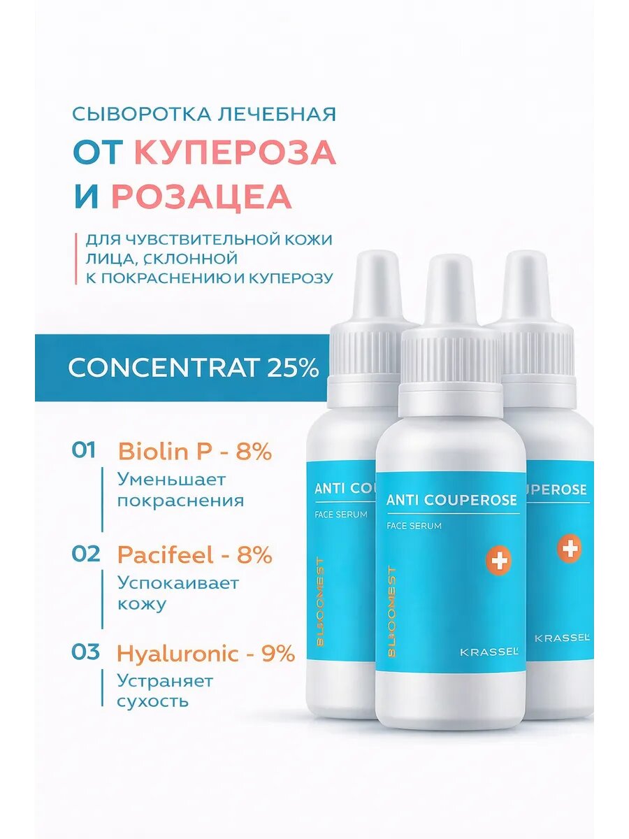 Антикуперозный крем от купероза и розацеа на лице
