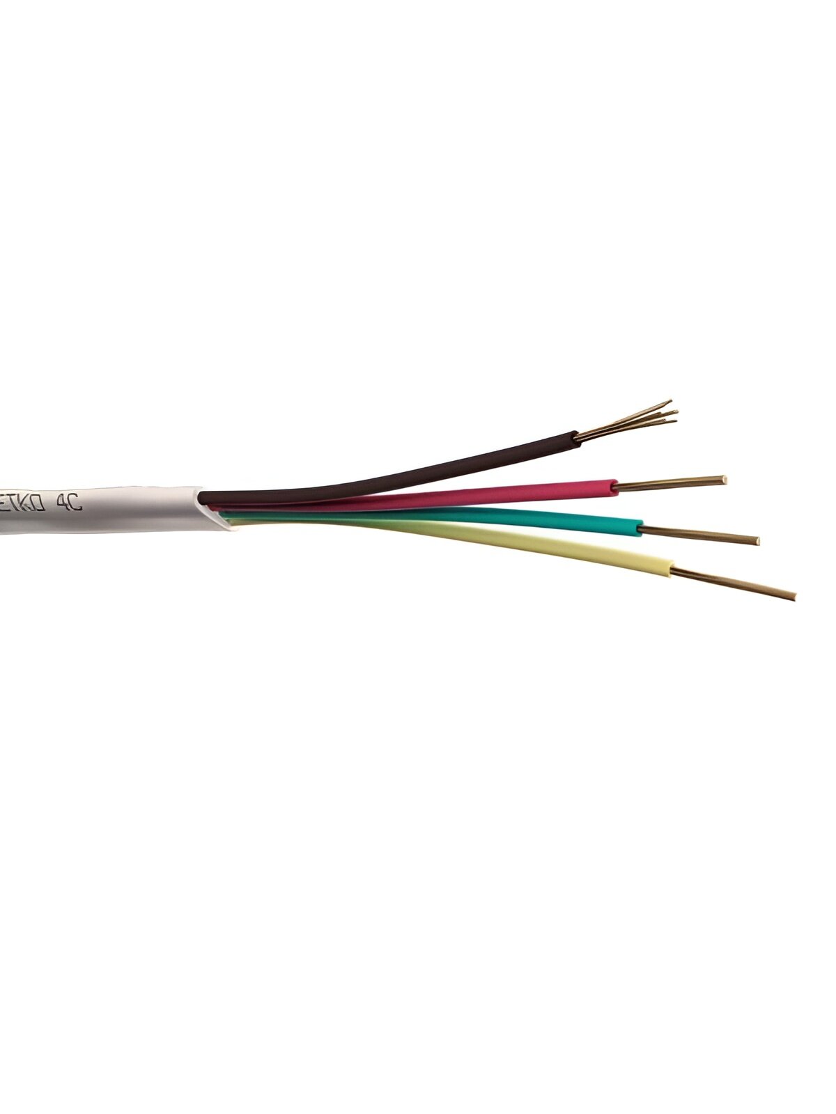 Телефонный кабель Netko Кабель телефонный 4с (CCS, 4*7*0,10), 100м, плоский, белый