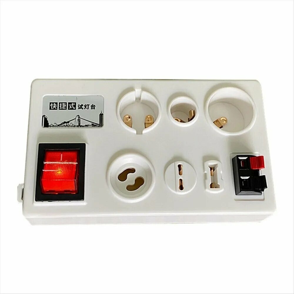 Мультиинтерфейсный Держатель Контрольной Лампы, 12-Портовый Тестер Светодиодных Лампочек, Вилка ЕС