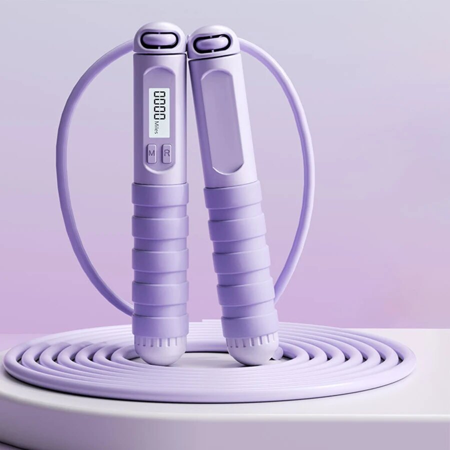 Электронная скакалка для фитнеса, purple