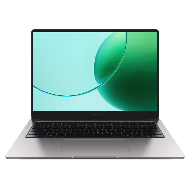 14" Ноутбук 2026 Honor MagicBook X14, 1920x1200 IPS, AMD Ryzen 7 7735HS (4.75 ГГц), RAM 16 ГБ LPDDR5x, SSD 1024 ГБ, AMD Radeon 680M, Windows 11 Pro + MS Office Pro, Серый, Русская раскладка