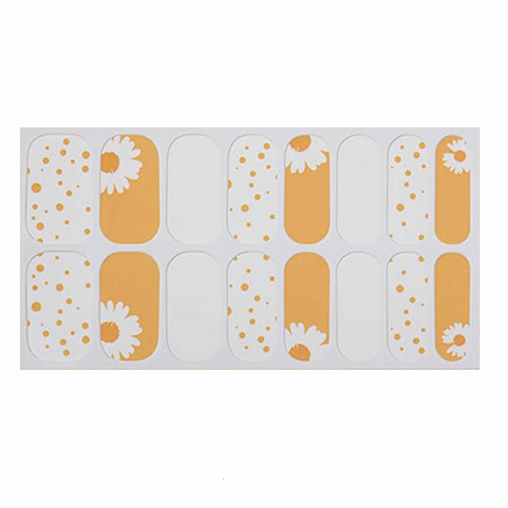 Наклейки для ногтей цветы френч, - 23