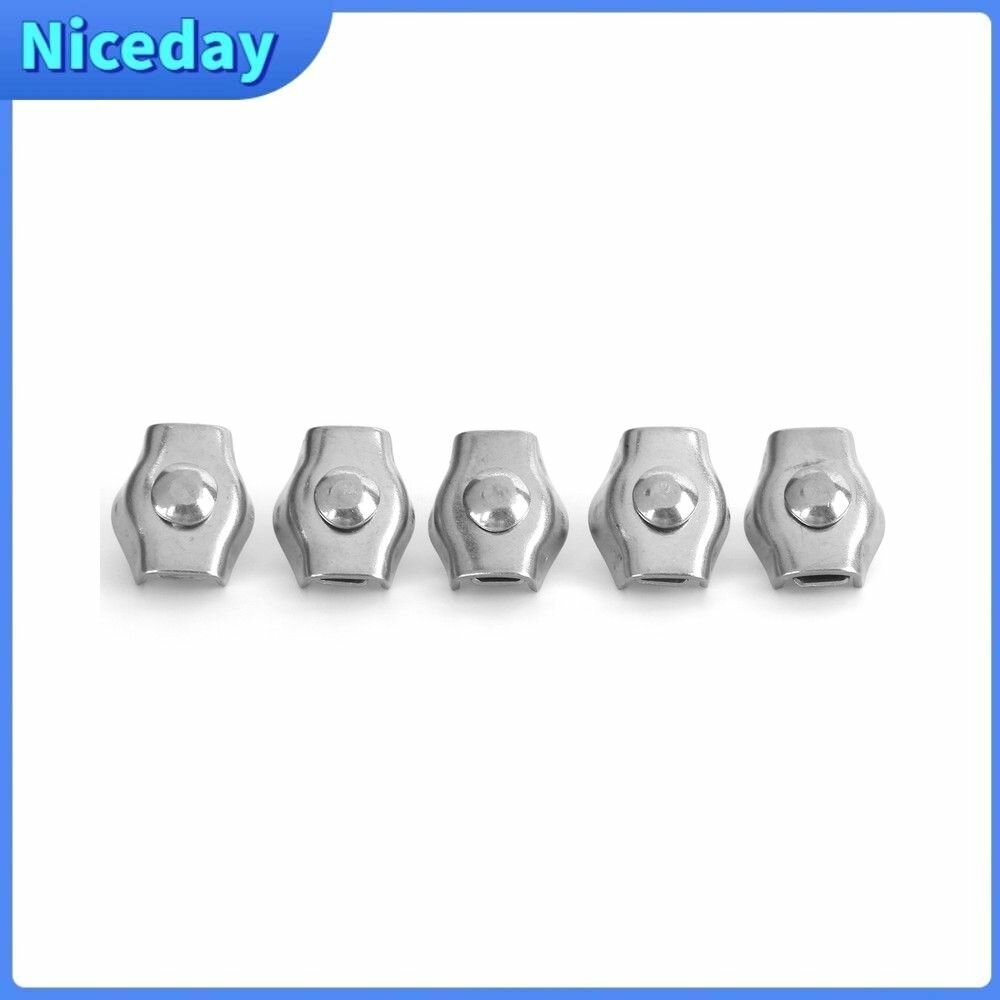 5ШТ канатный зажим Simplex из нержавеющей стали, 3 мм / 0,12 дюйма