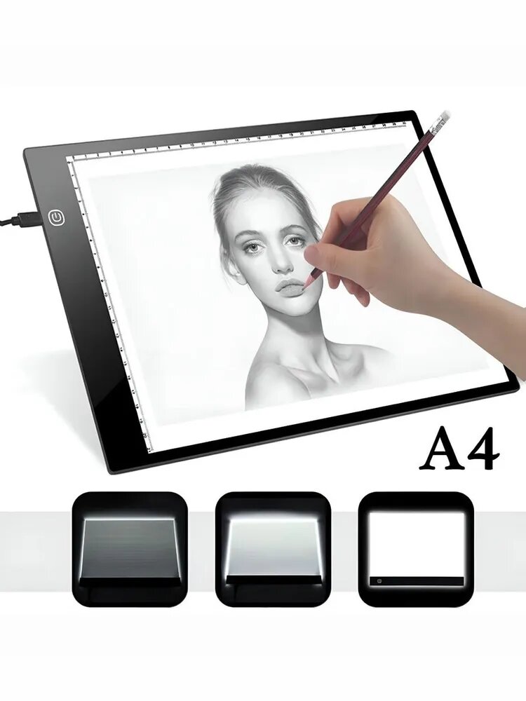Графический планшет, формат A4, белый