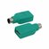 Адаптер PS/2 мышь-клавиатура в USB, зеленый