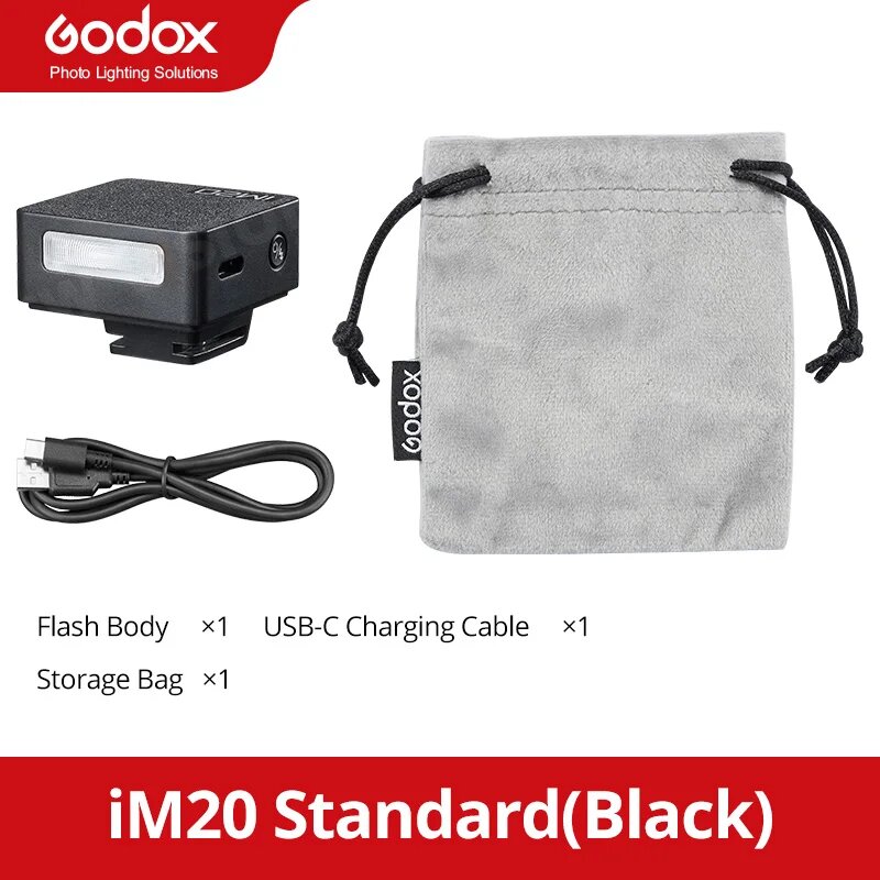 Godox iM20/iM22 мини-вспышка для фотоаппарата Godox iM20 Black