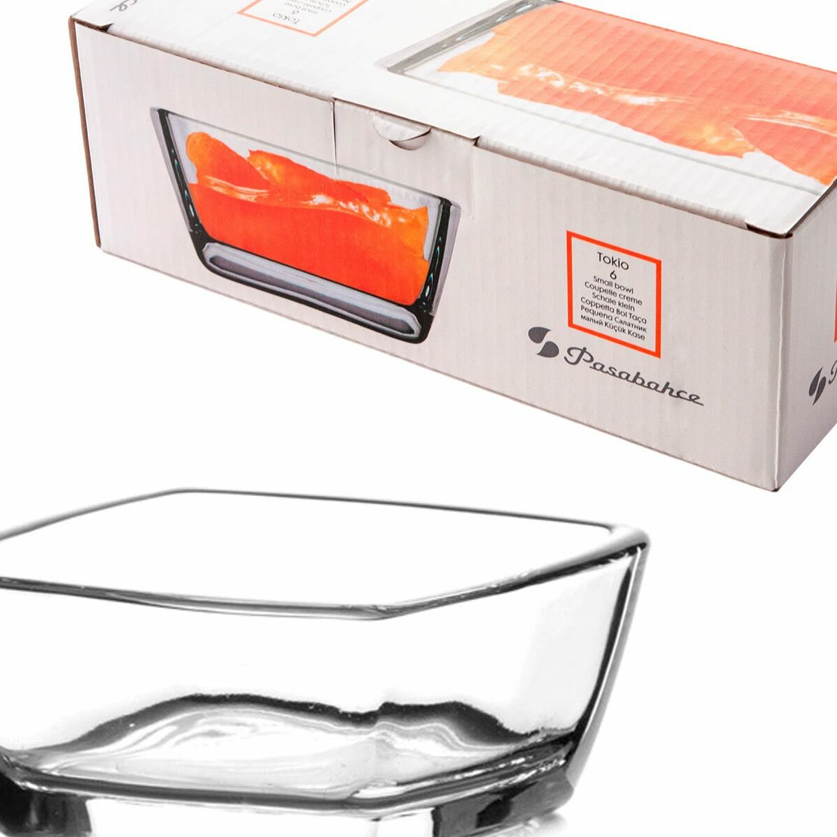 Соусник квадратный, 66мм, комплект 6шт, стекло, Pasabahce "токио", фирменная подарочная упаковка (53682), 8 шт.