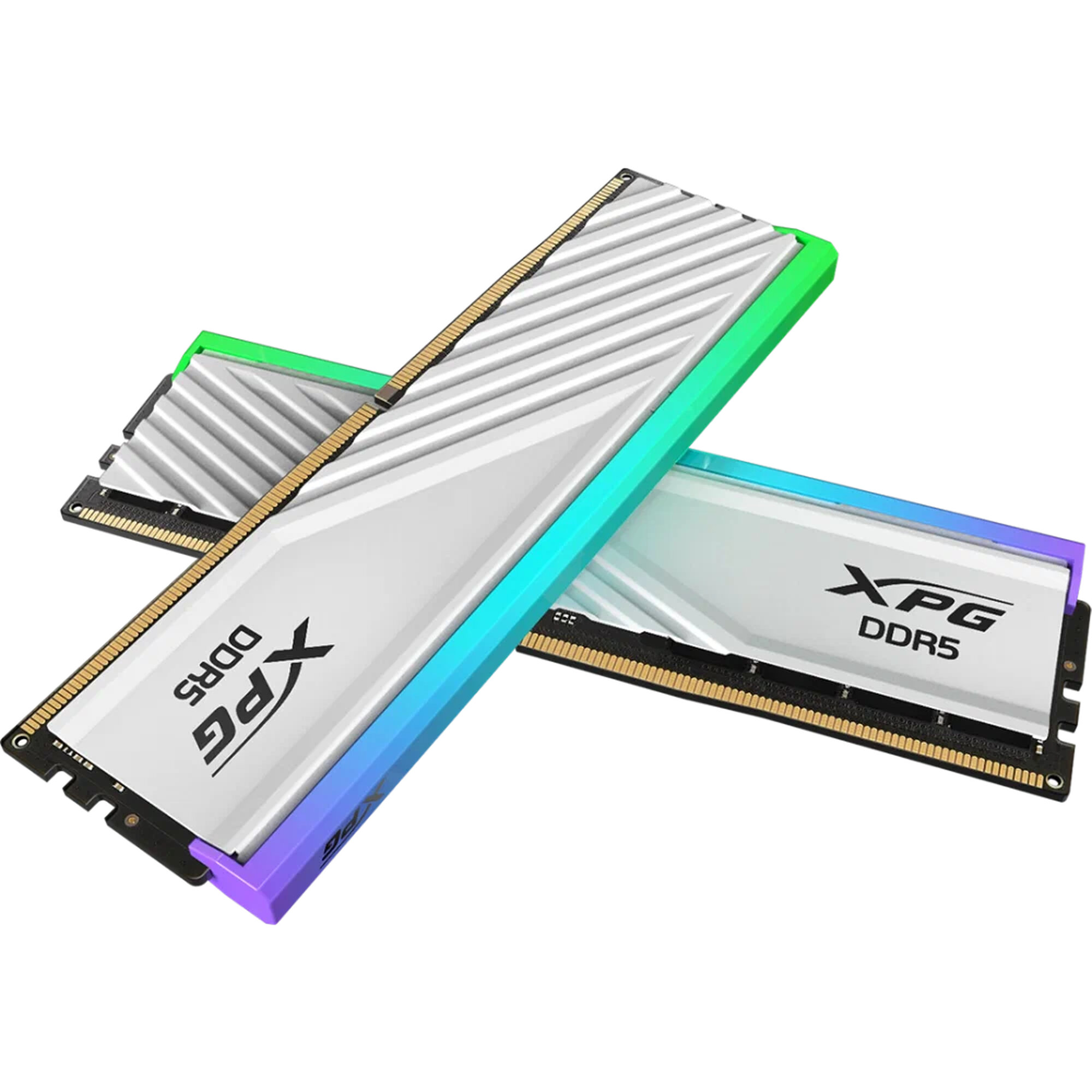 Модуль памяти DIMM DDR5 32Gb, 6000Mhz, 2x16Gb, ADATA XPG Lancer Blade RGB White (AX5U6000C3616G-DTLABRWH)