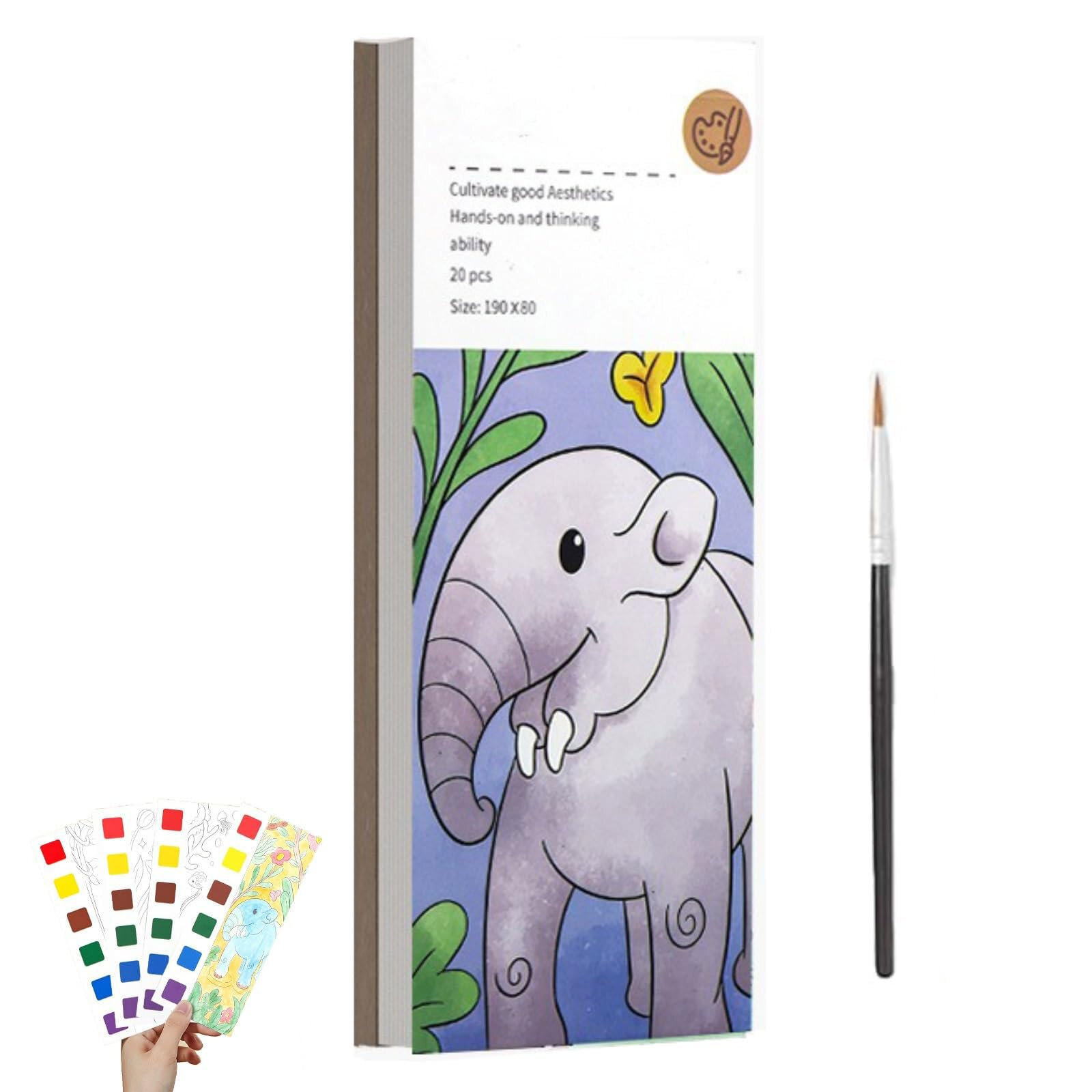 Книги для раскрашивания акварелью для детей 4-8 лет, Карманные книги для акварельного рисования для маленьких детей, Наборы для творчества и рукоделия Пасхальные подарки для девочек и мальчиков, Книги для гуашевого граффити из белого картона, Различные