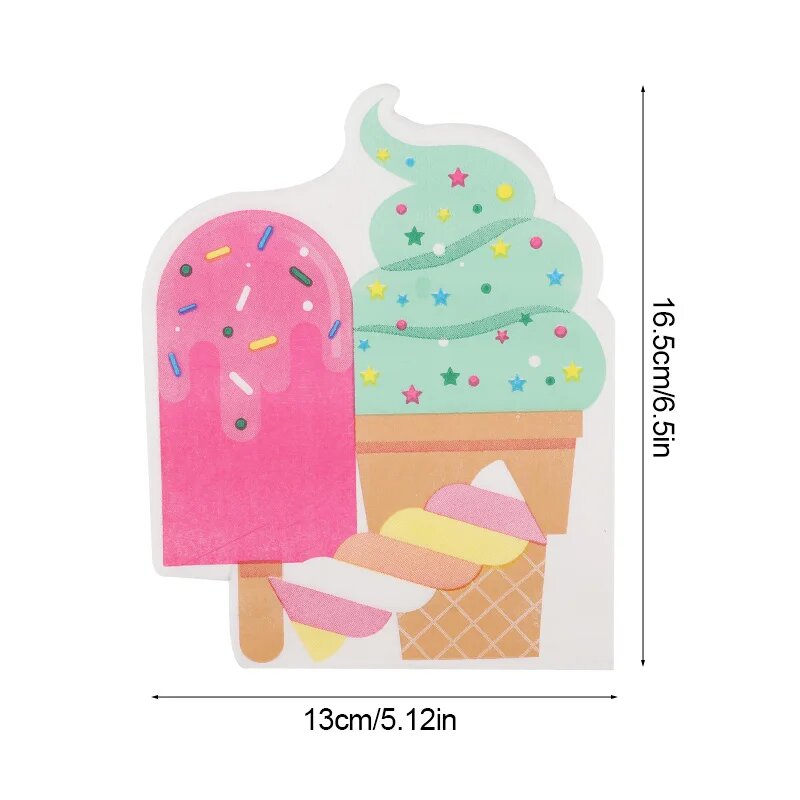 Одноразовые салфетки с кокосовым мороженым ZQNYCY Розовый, Ice cream