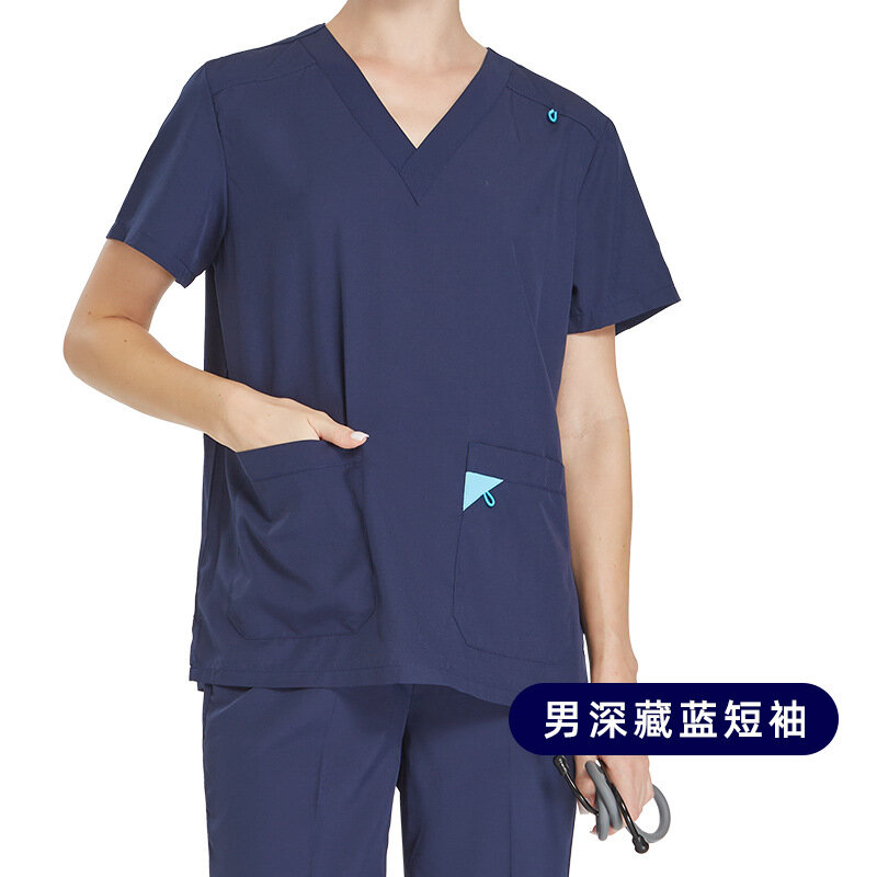 Быстросохнущие эластичные хирургические костюмы, женские хирургические униформы, мужские хирургические униформы с длинными и короткими рукавами, летние хирургические костюмы.