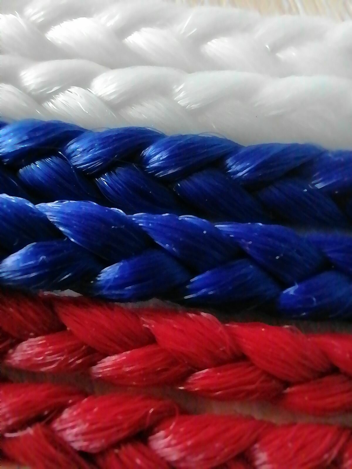 Косички на колечках триколор