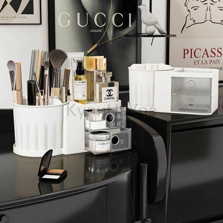 Органайзер для косметики, канцелярии, аксессуаров/ Подставка для ручек/ Коробка для хранения