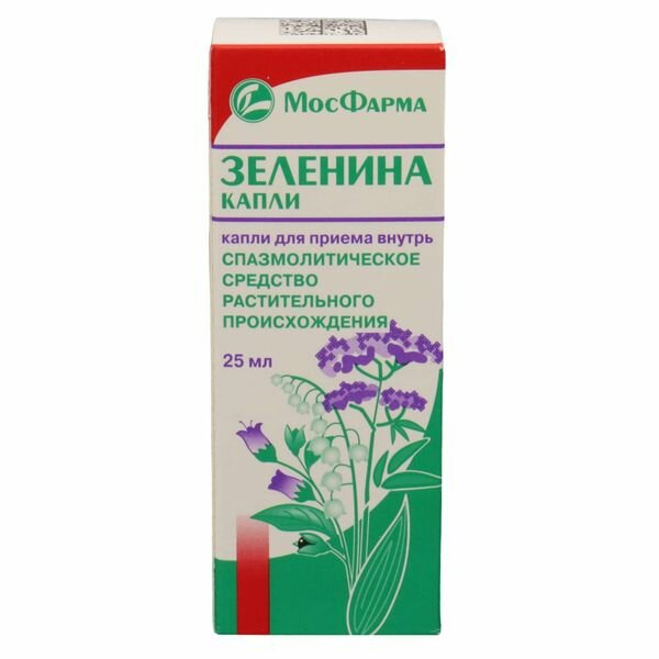 Зеленина капли для приема внутрь 25мл