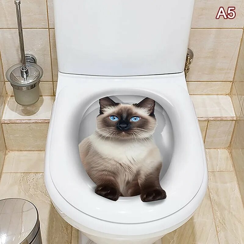 Кошачий Туалет Наклейка