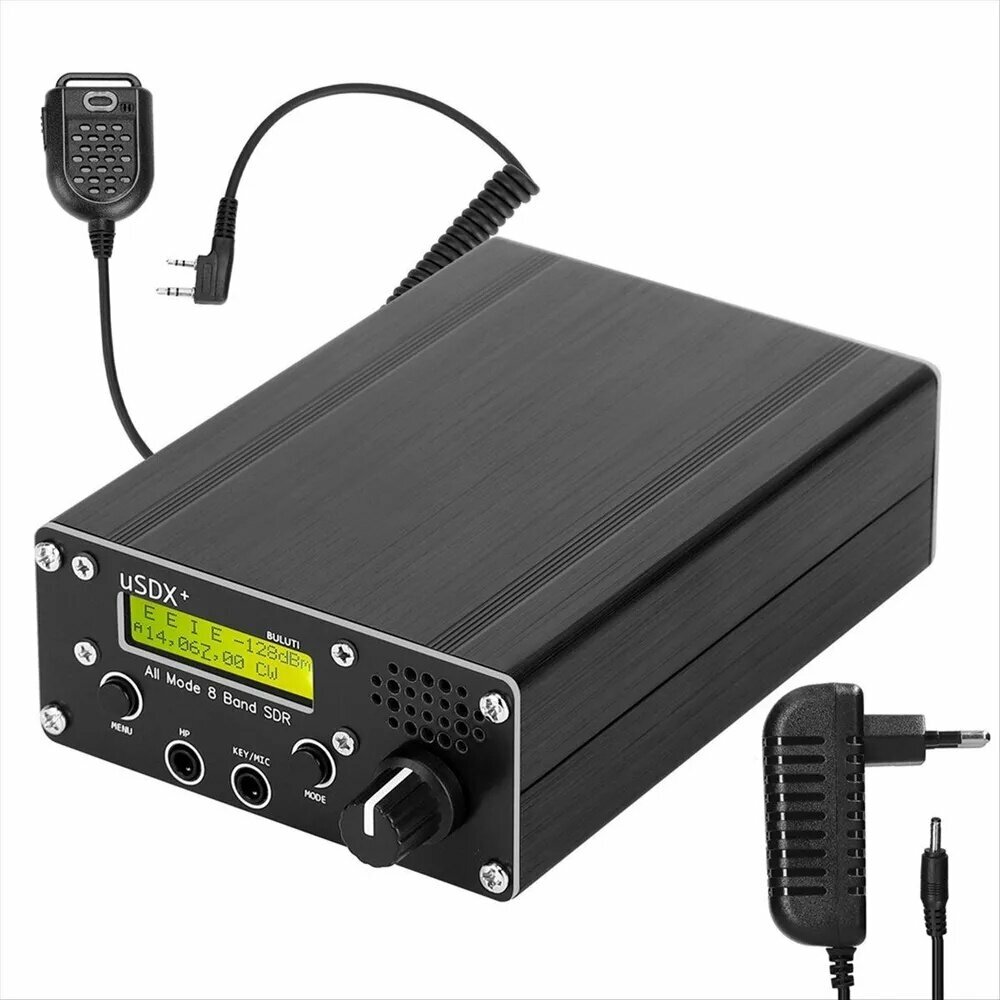 USDR USDX+ Plus V2, 8-диапазонный SDR-трансивер, КВ SSB QRP, вилка европейского стандарта.
