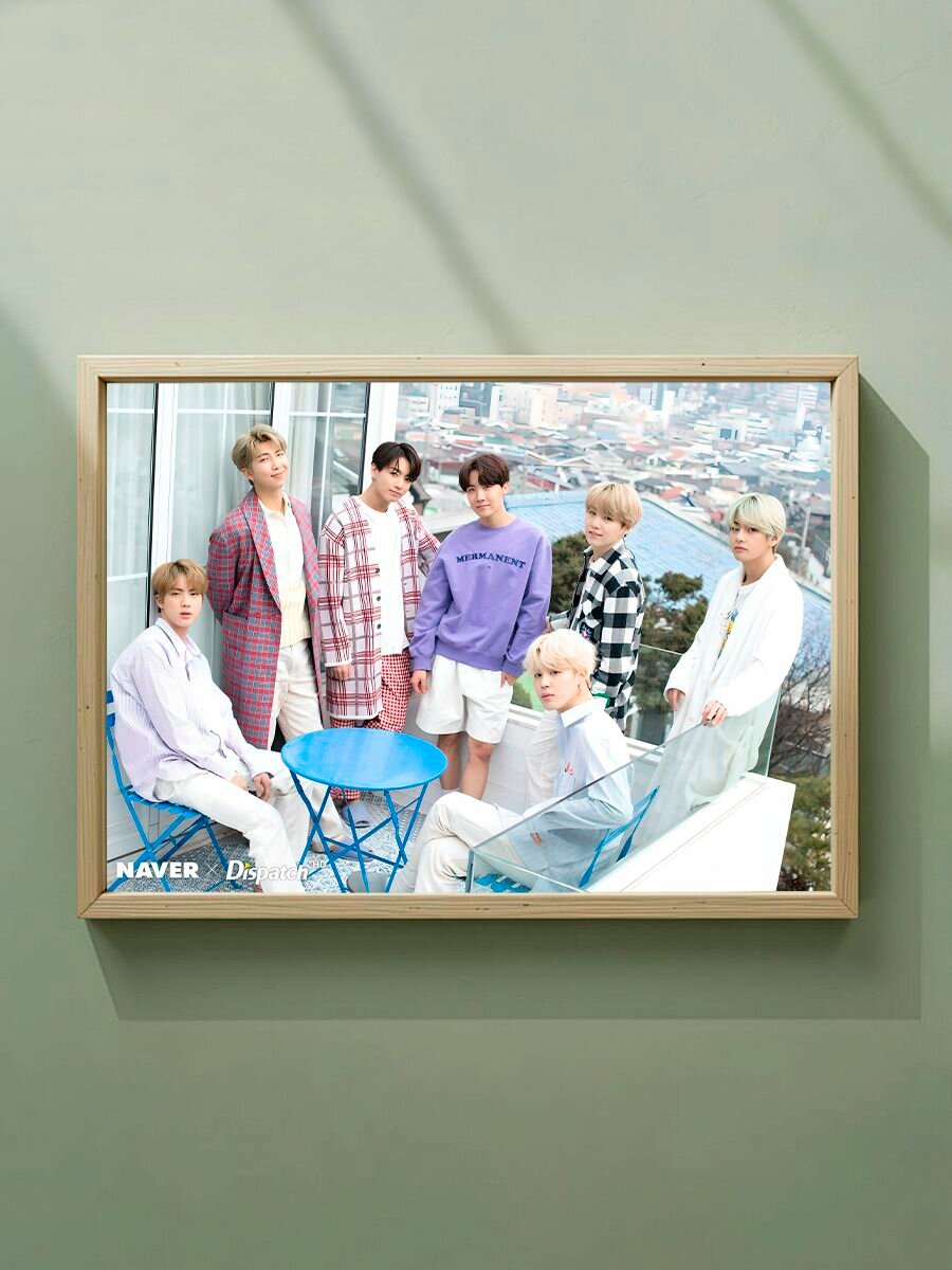 Постер, плакат на стену BTS K-Pop (А3)