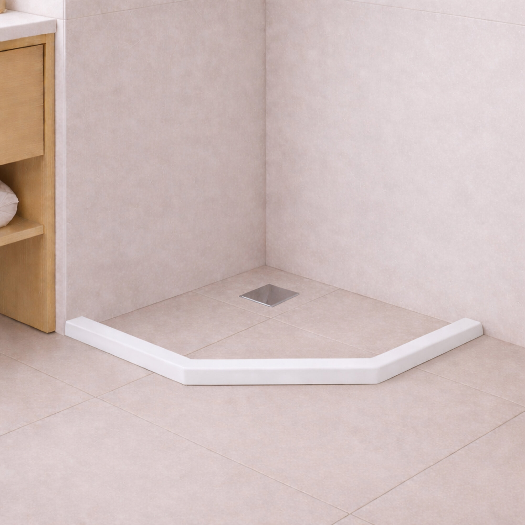 Цокольная опора 100х100 RGW SBA-60 W для душевого уголка PA-86 трапеция 38236000-01