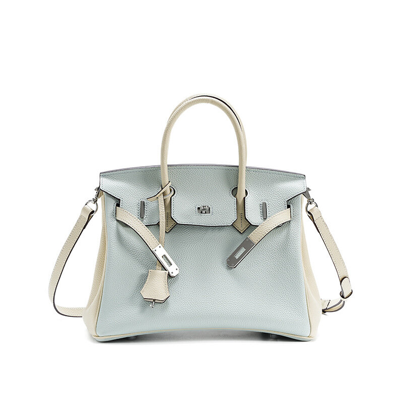 Женская весенне-летняя сумка Kelly platinum bag из кожи того большой вместительности для поездок на работу