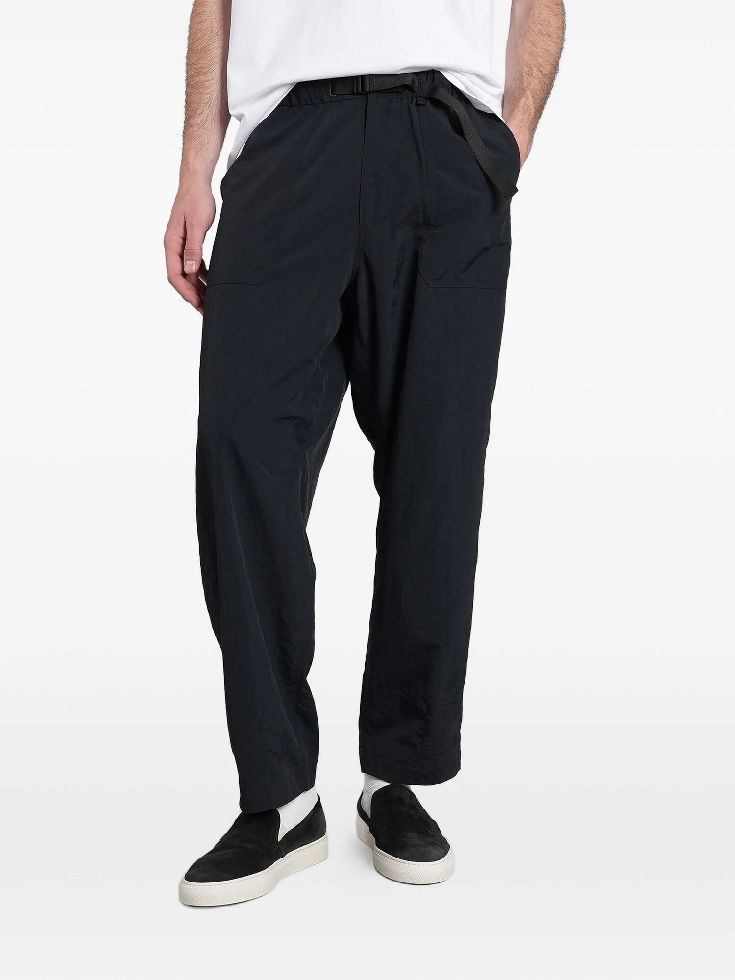 Брюки Belted logo-print technical trousers