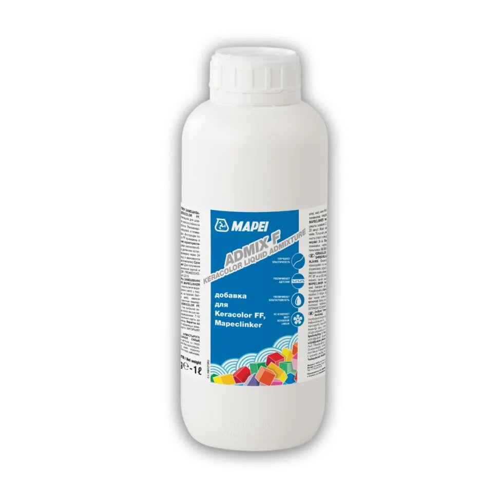 Полимерная Добавка для Затирки Mapei Admix F (Fugolastic ) 1кг для Улучшения Адгезии и Механической Прочности.